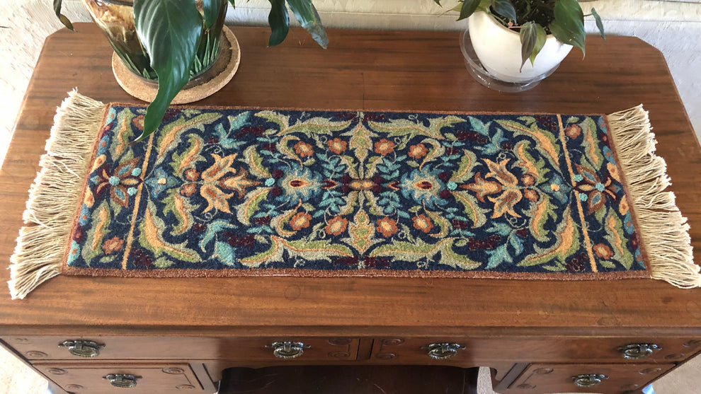 Tapestry Runner PDF Punch Needle Pattern - Floral Design | Orphaned ...