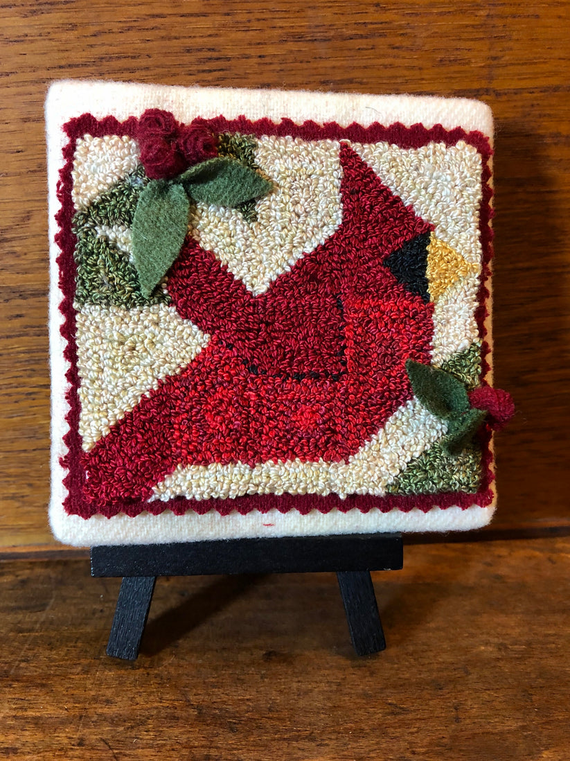 Mini Cardinal - Punch Needle Pattern - Mini Design | Paper & Cloth ...