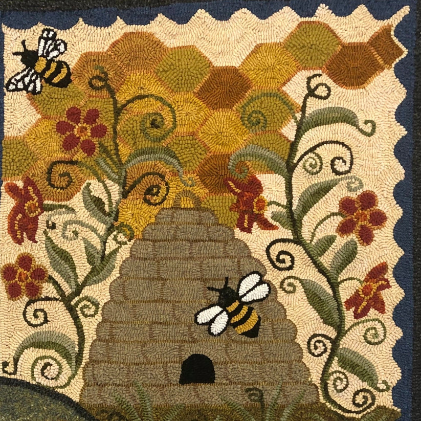 Honey Bee-Paper Rug Hooking Pattern – Orphaned Wool