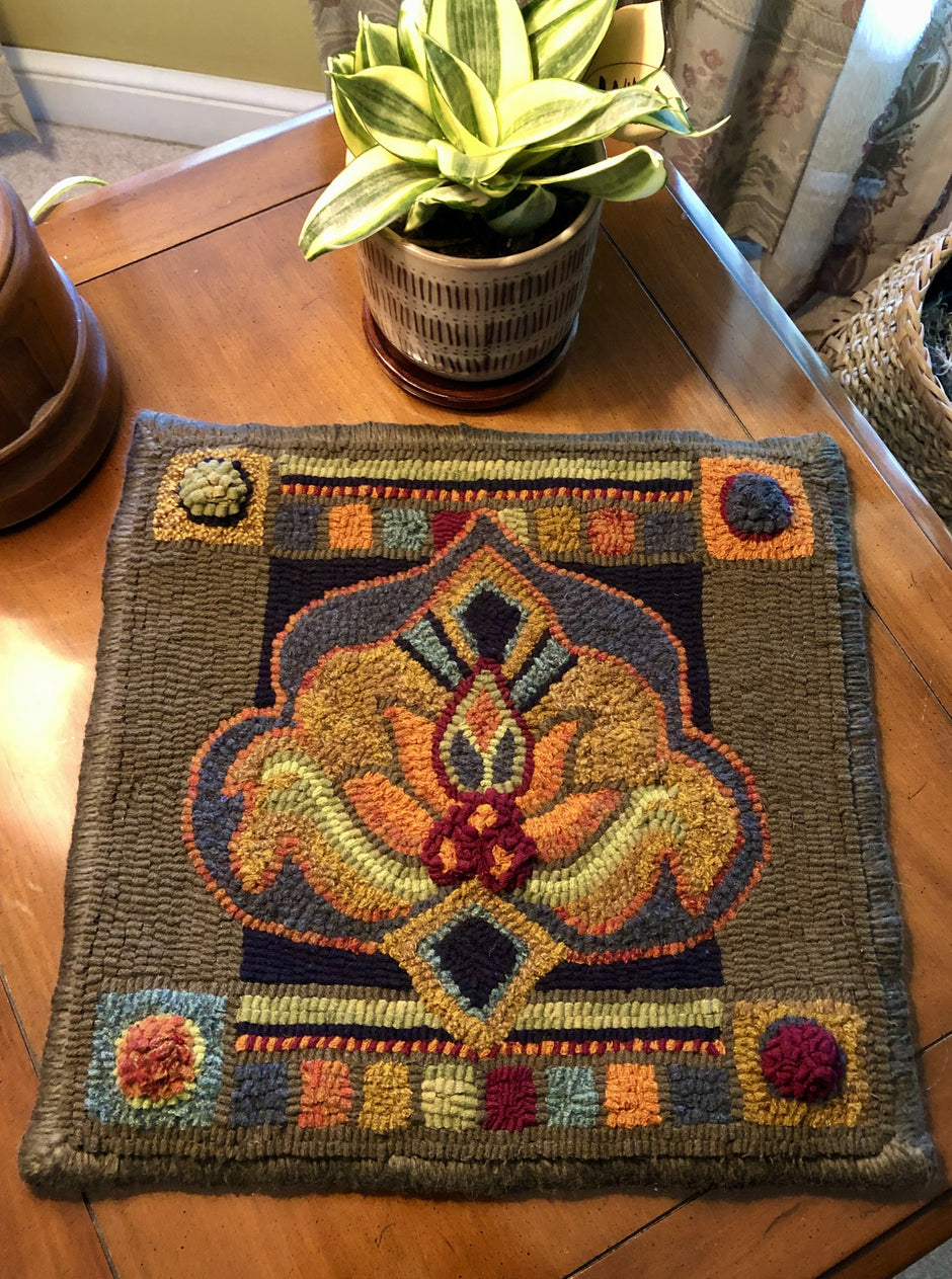 Rug Hooking- Patterns on Natural Linen – Orphaned Wool