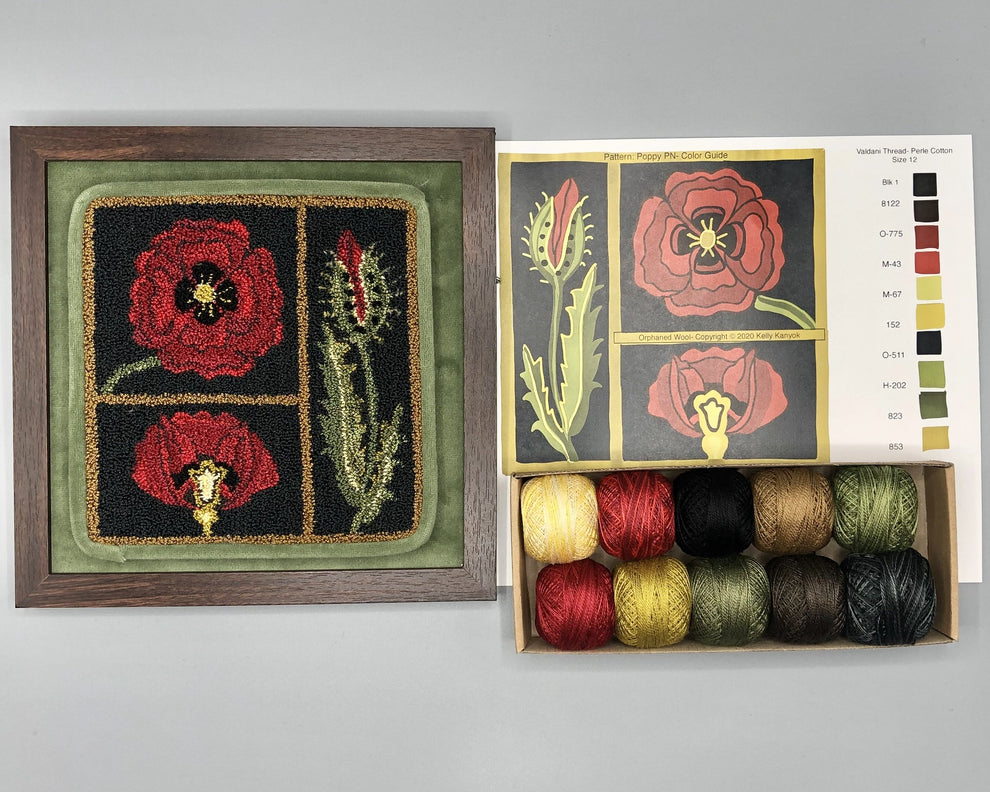 Poppy - Punch Needle Pattern – Orphaned Wool