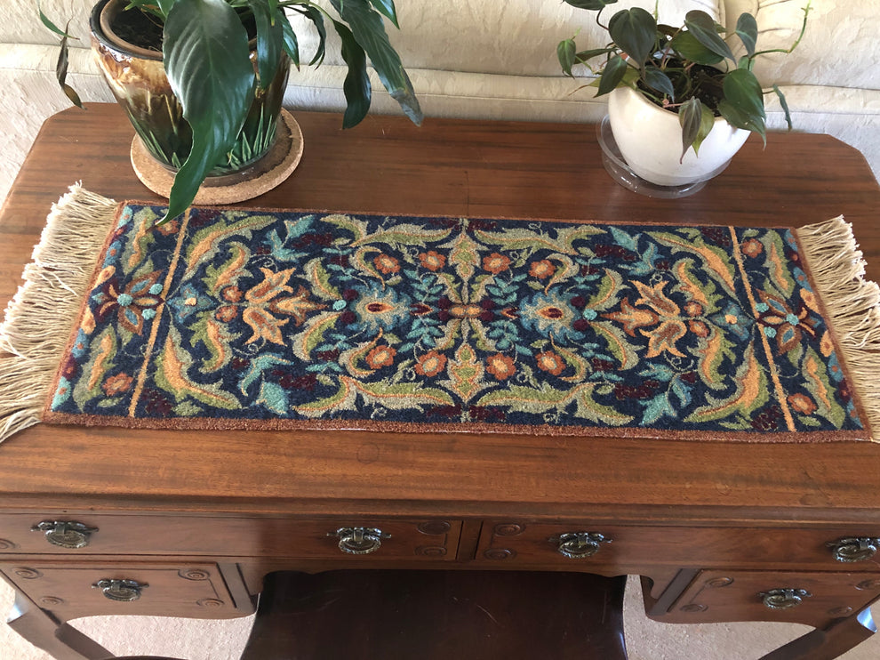 Tapestry Runner Punch Needle Pattern - Floral Design | Orphaned Wool ...