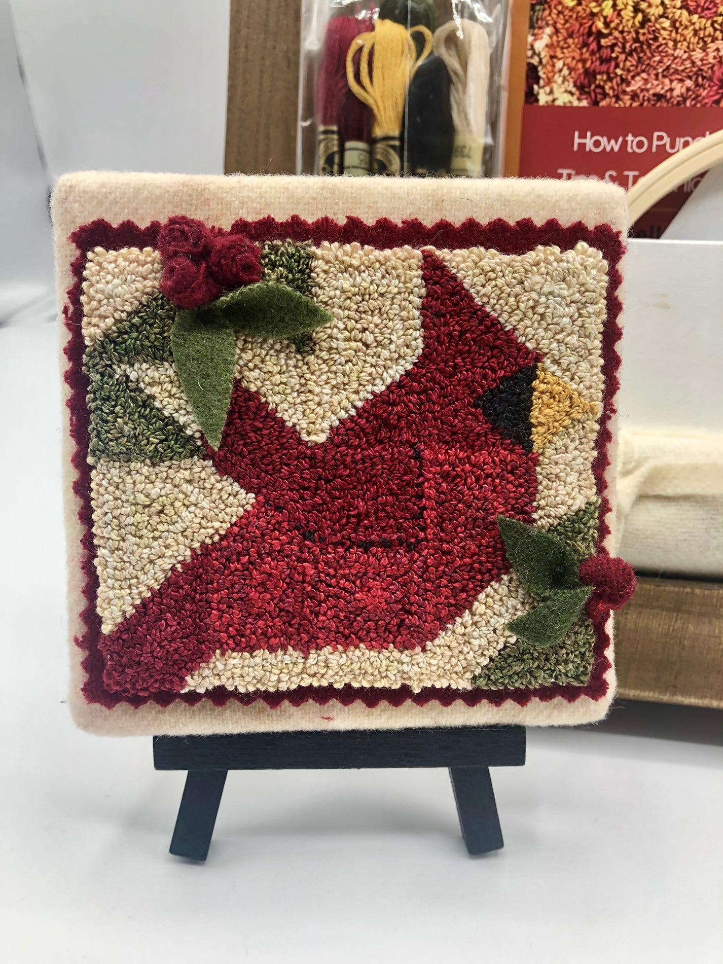 Mini Cardinal - Punch Needle Pattern - Mini Design | Paper & Cloth ...