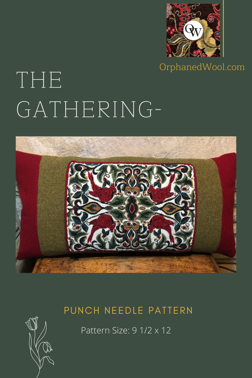 The Gathering-Punch Needle Pattern – Orphaned Wool